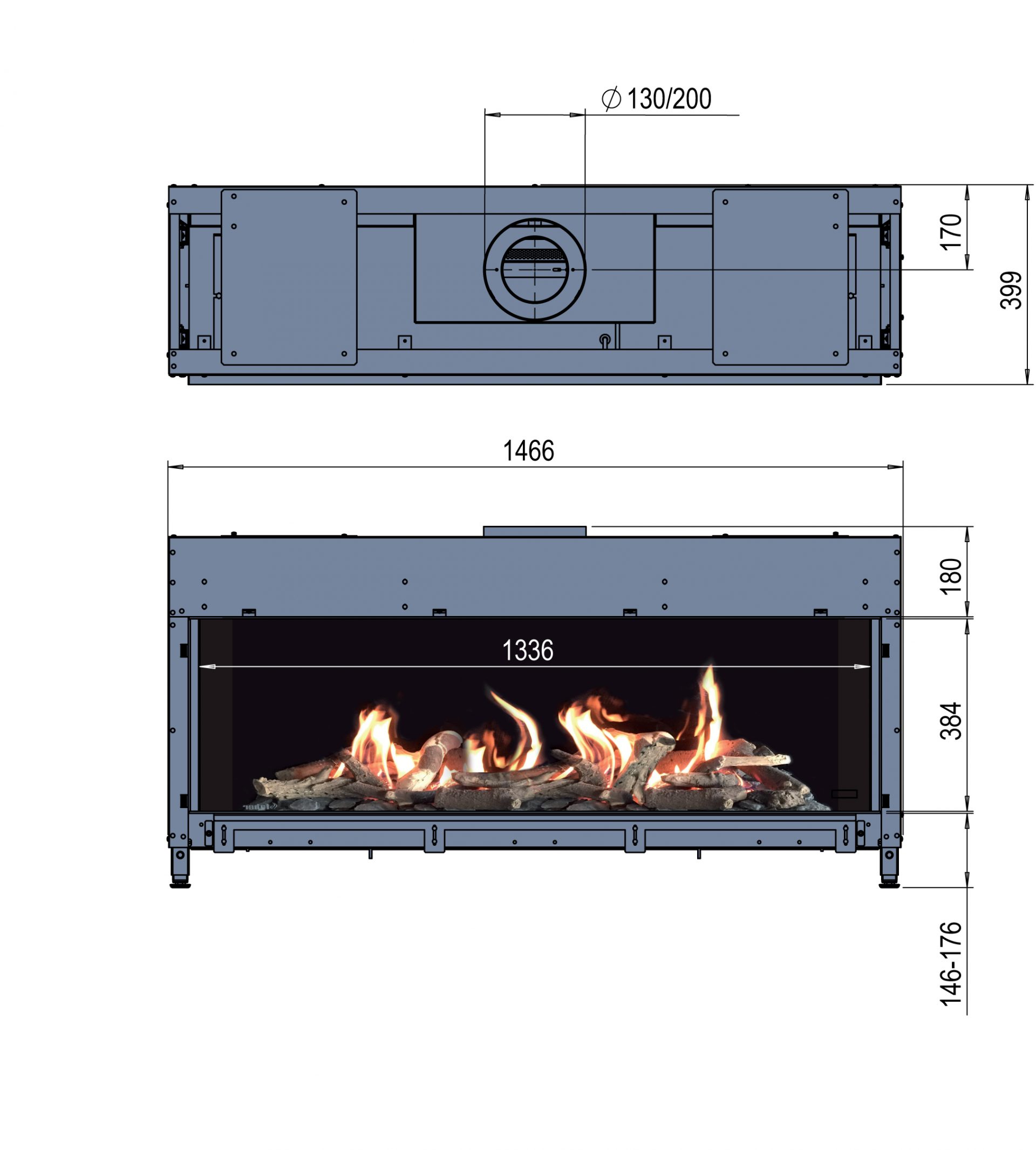 Faber Gas Fire Range - Rangemoors